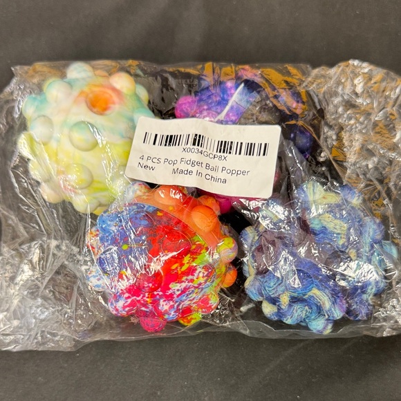 Pop Fidget Ball Popper | Toys | Colorful Pop Fidget Ball Set 4 Pieces ...